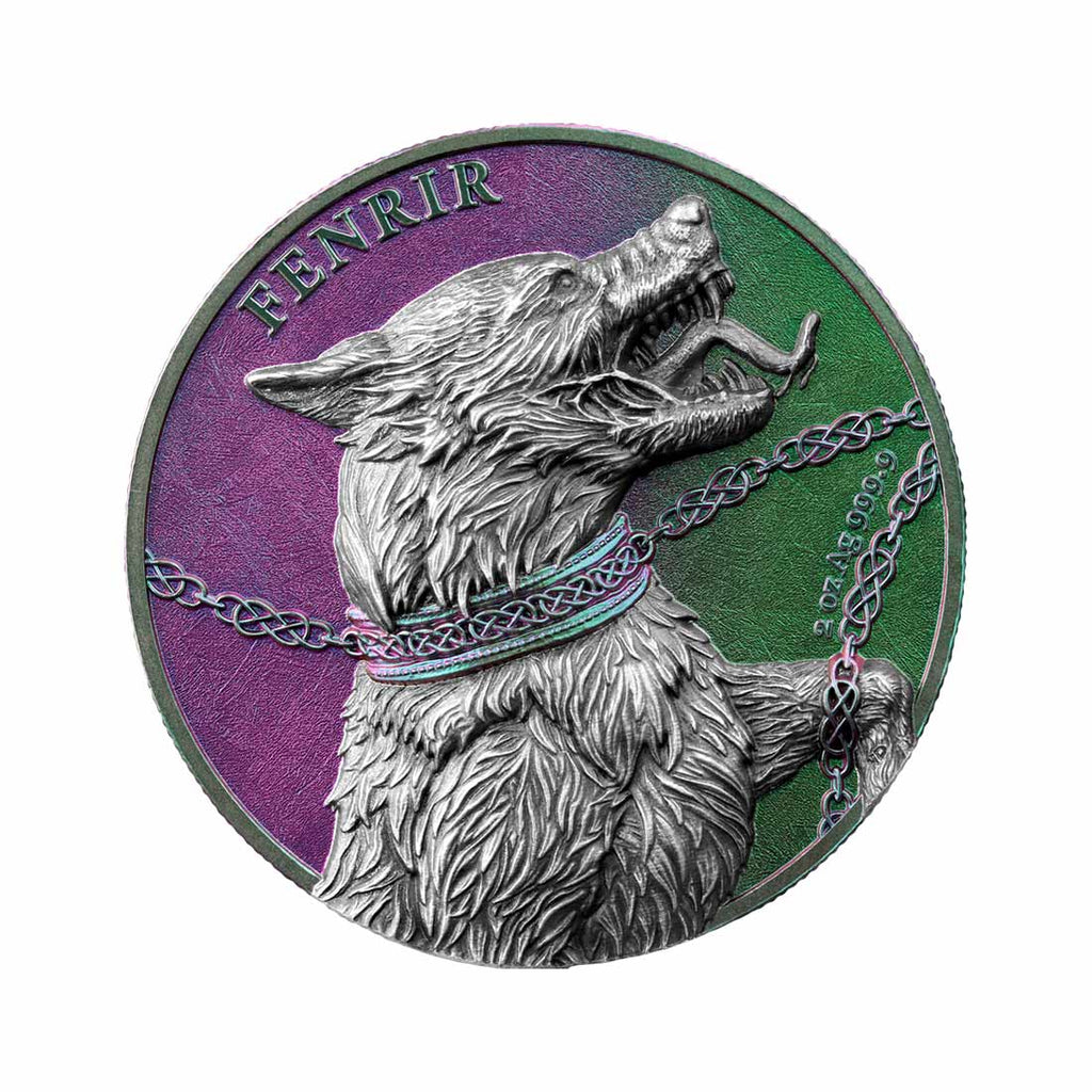 Fenrir Ultra Double High Relief 2oz Silver BU Coin – Arverni Mint