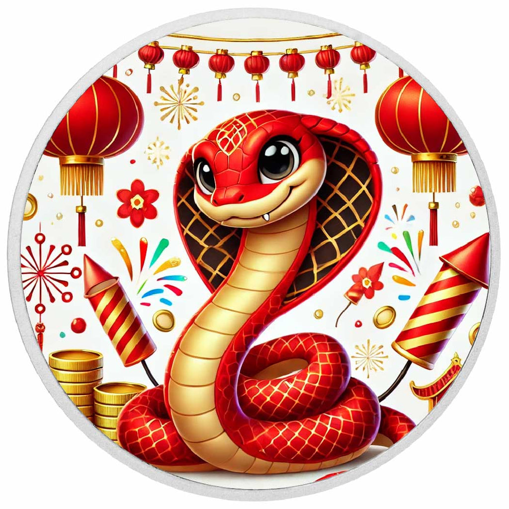 Year of the Snake - Festive Joy 1oz Silver Coin – Arverni Mint