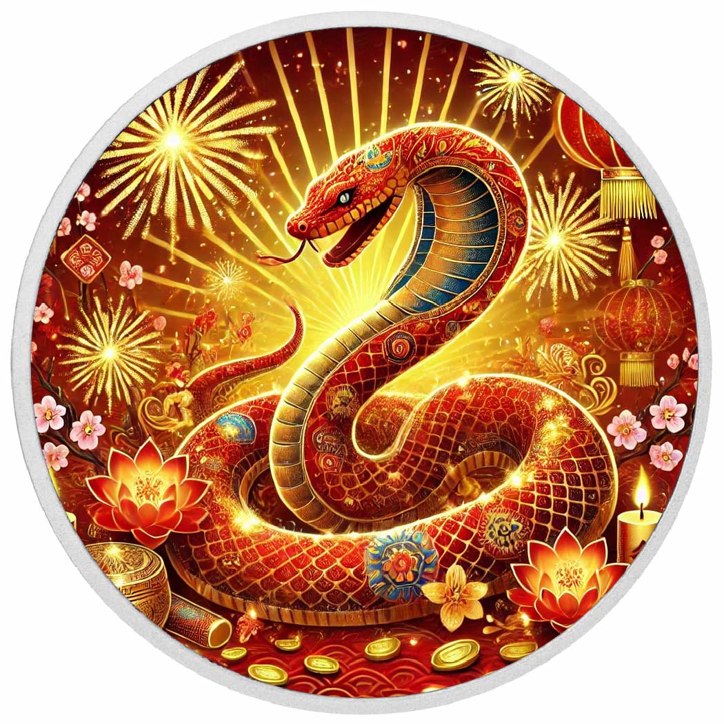 Year of the Snake - Radiant Celebration 1oz Silver Coin – Arverni Mint