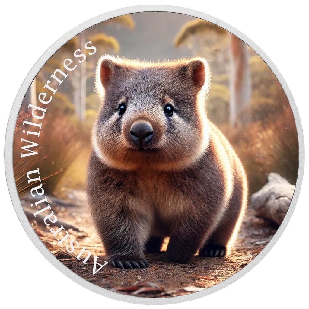 Australian Wilderness - Curious Wombat 1oz Silver – Arverni Mint