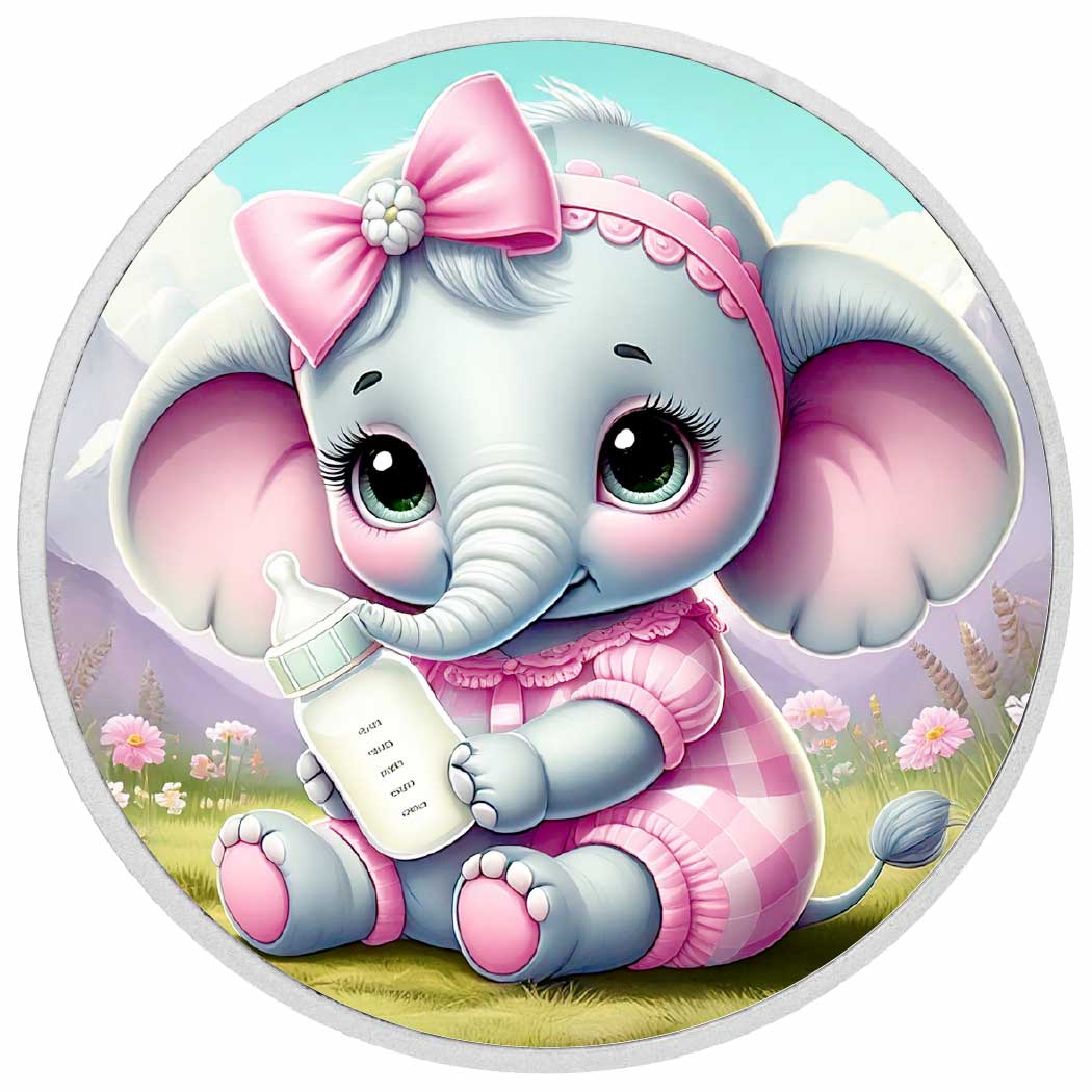Ellie's Sweet Pink Sip 1oz Silver Coloured Coin – Arverni Mint